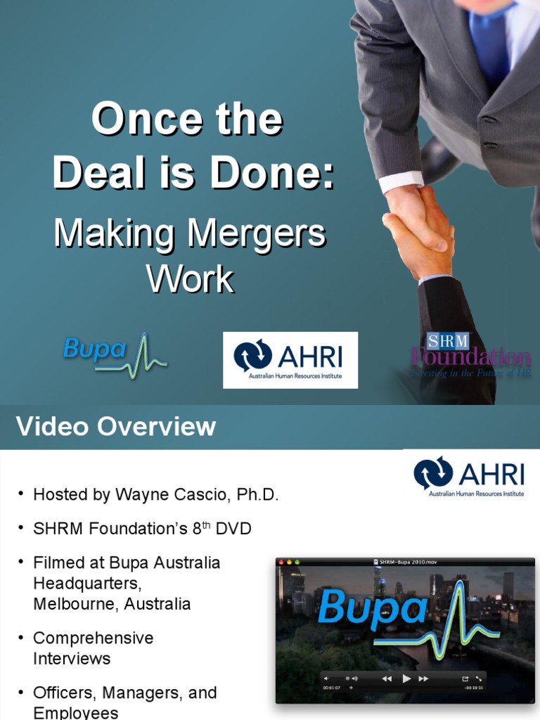 Once The Deal Is Done - Presentation | PDF | Business