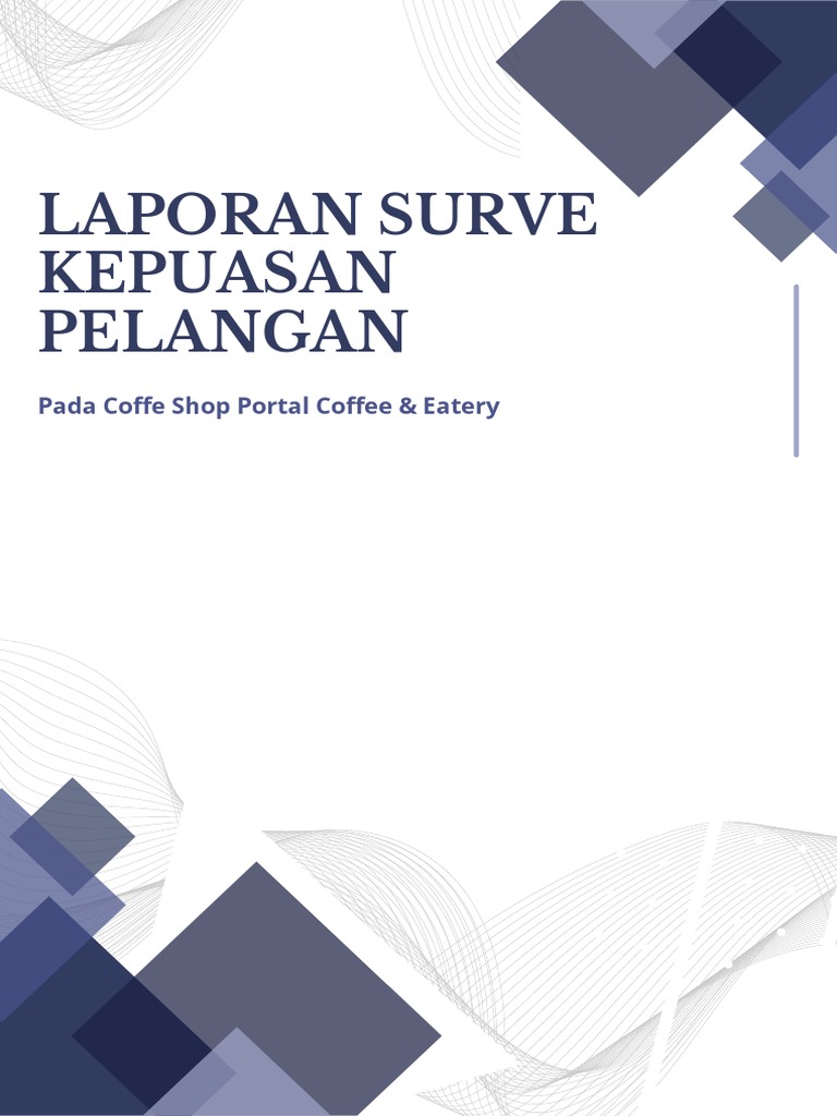 Laporan Surve Kepuasan Pelangan | PDF | Karier & Perkembangan
