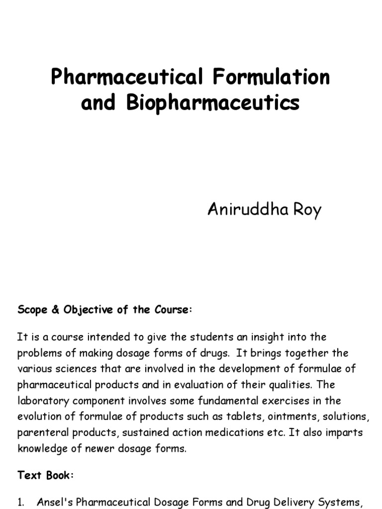 Classification of Dosage Forms | PDF | In Vitro | Drug Discovery