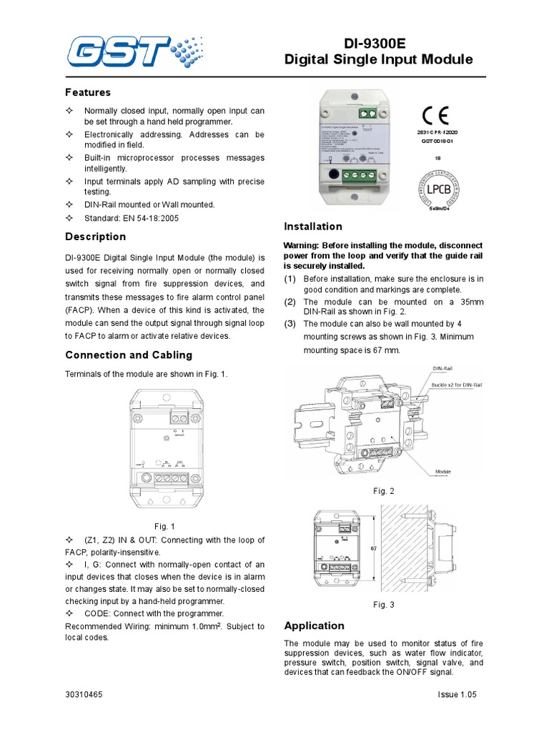 DI-9300E Digital Single Input Module Installation and Operation Manual ... DI-9300E Digital Single Input Module Installation and Operation Manual ...