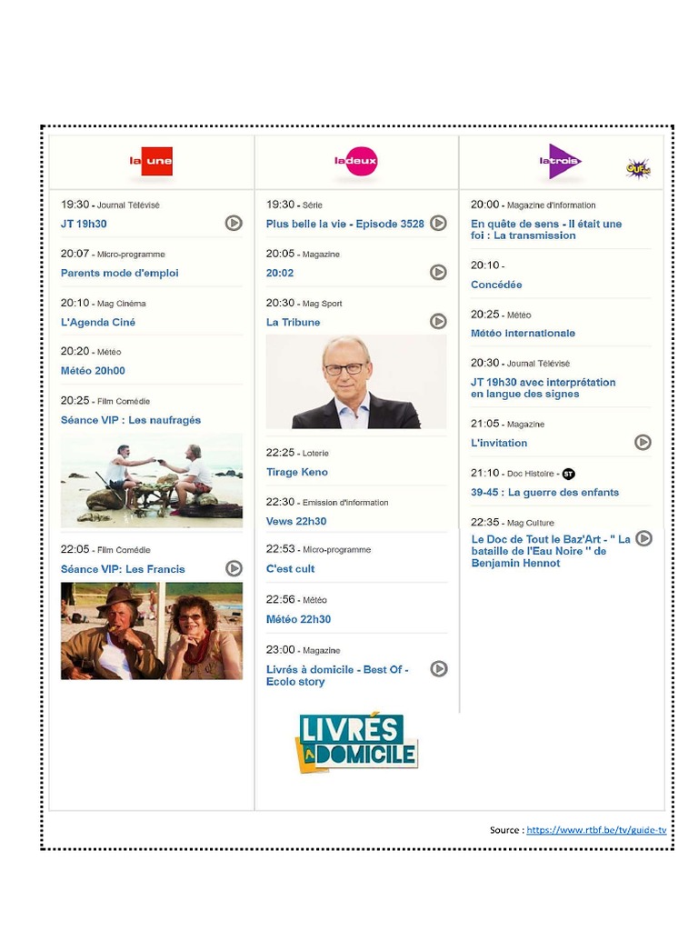 Comprehension Ecrite Programme Tele | PDF