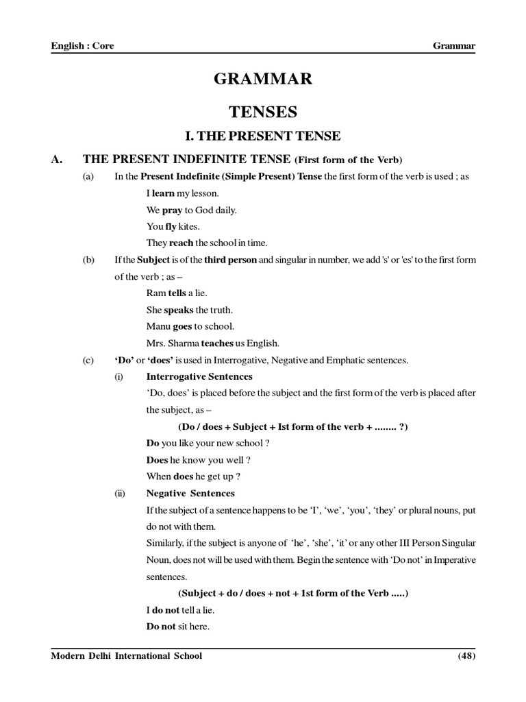 Grammar | PDF | Perfect (Grammar) | Grammatical Tense