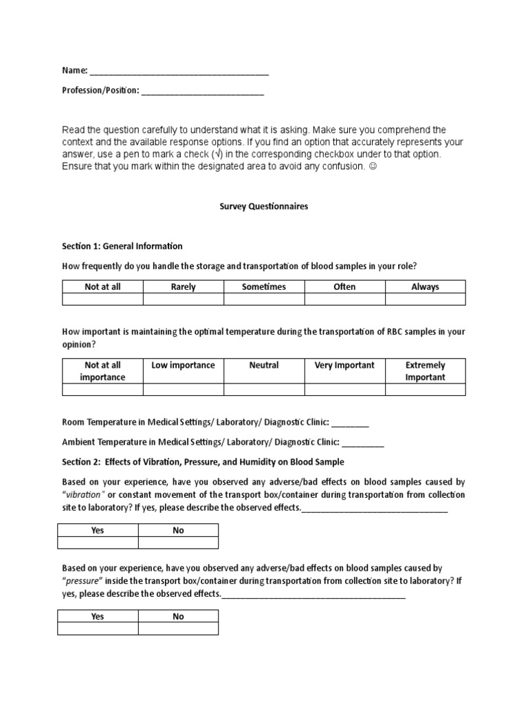 Med Tech Survey Questionnaires and Certification | PDF | Wellness