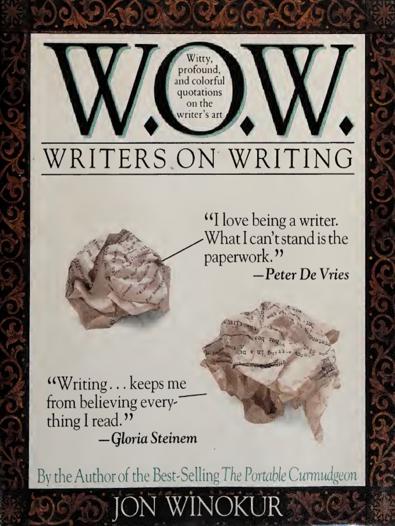 Jon Winokur - Writers On Writing (1990, Running PressBook Pub) - Libgen ...