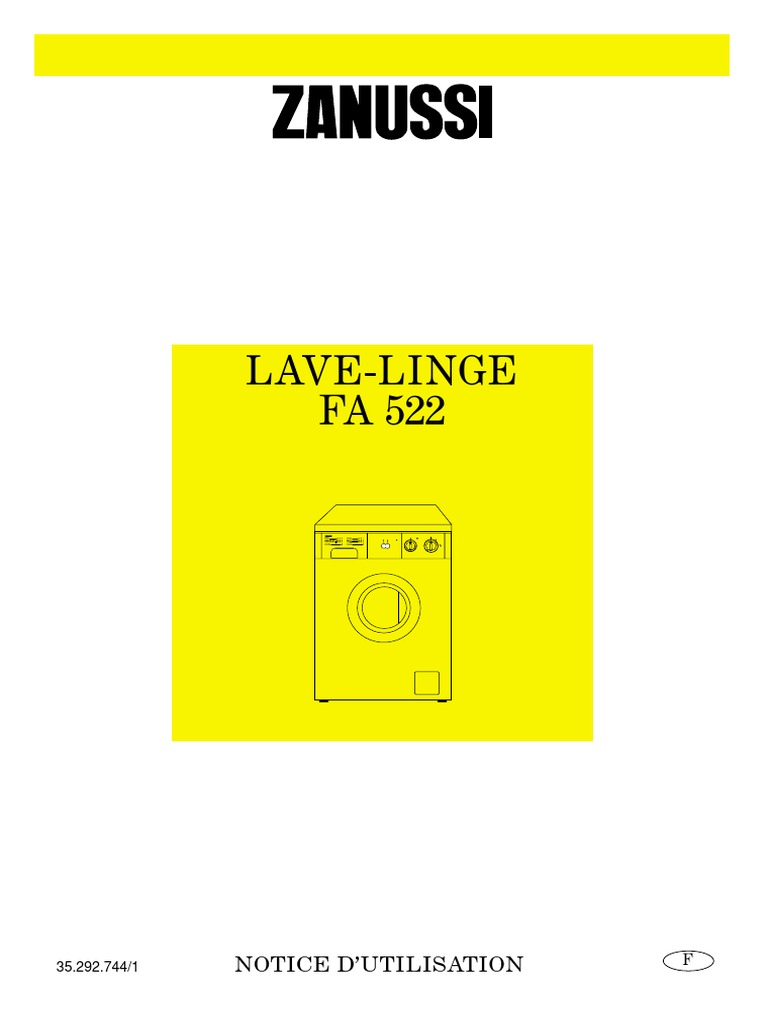 Notice d'utilisation Lave-Linge FA 522 | PDF