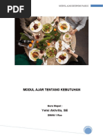 Modul Ajar Ekonomi Kelas X (Kebutuhan Manusia) | PDF
