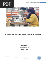 Modul Ajar Ekonomi Kelas X (Kebutuhan Manusia) | PDF