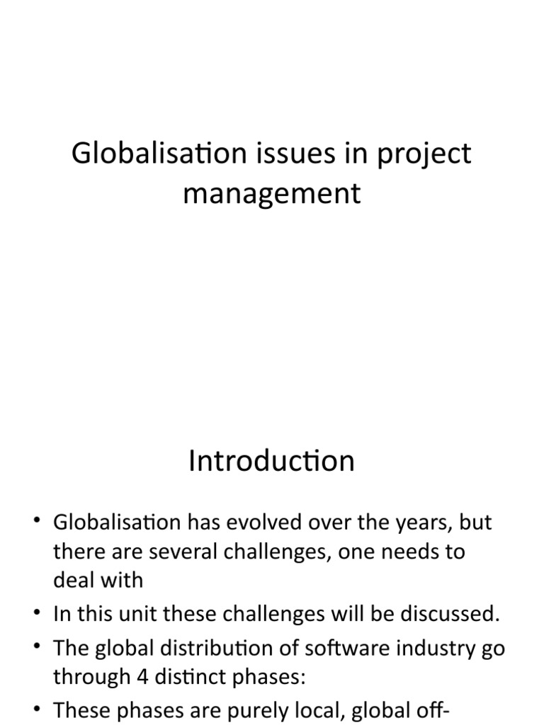 Globalisation Issues in Project Management | PDF | Art