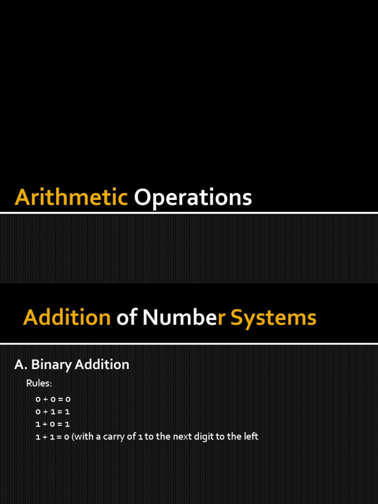 3. Arithmethic Operations | PDF