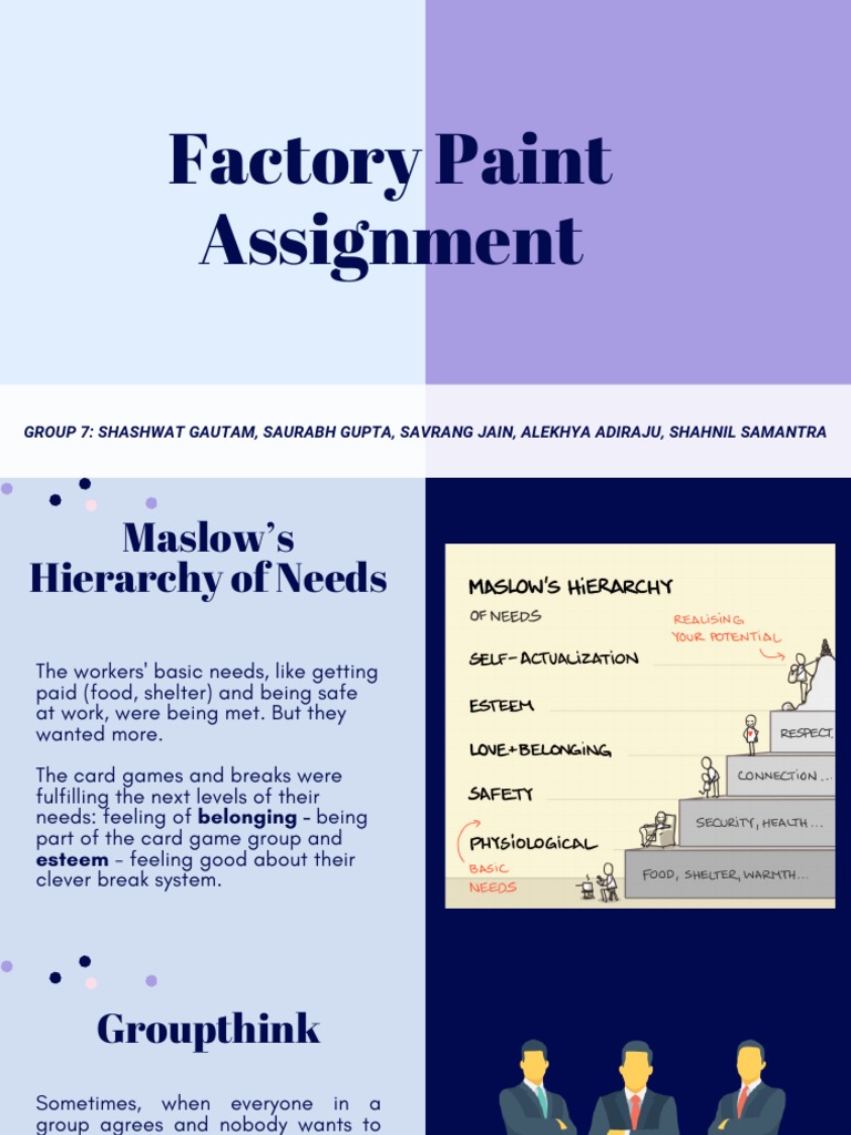Factory Paint Assignment | PDF