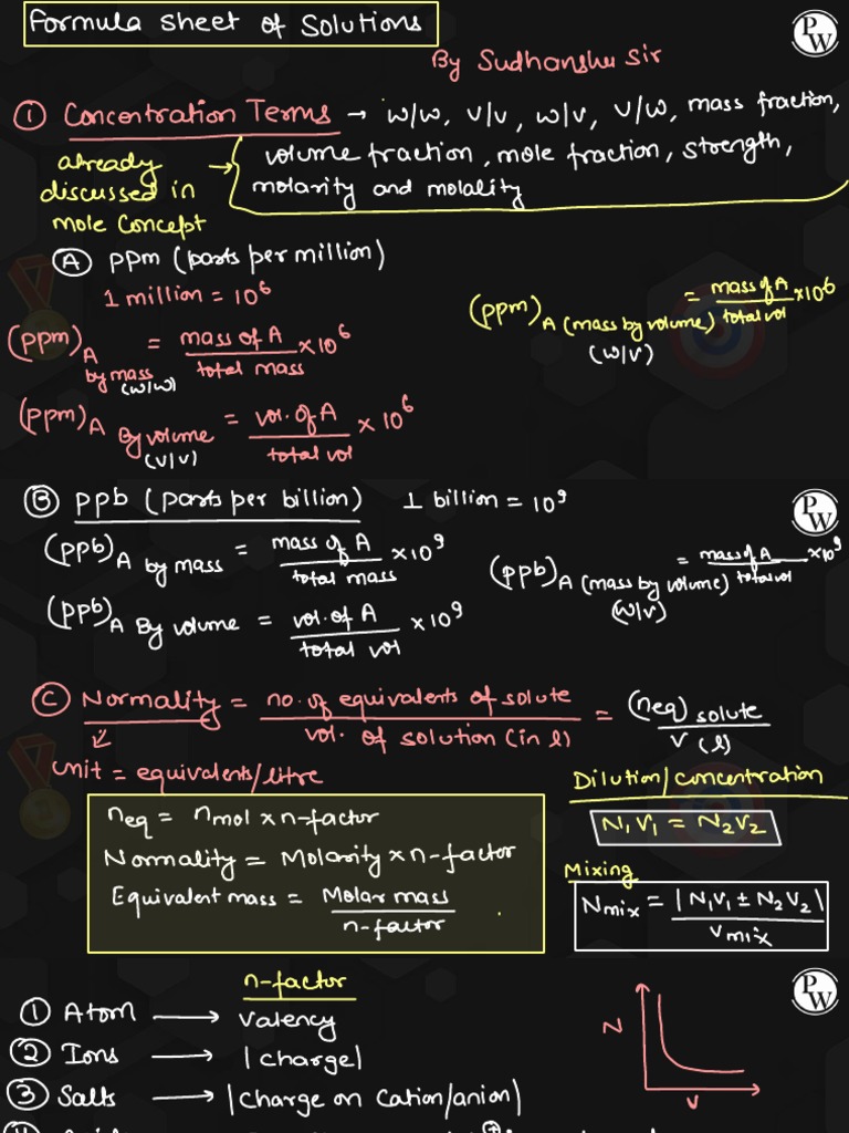 Solution Handwritten Notes Yakeen 2 0 2024 Alpha Pdf