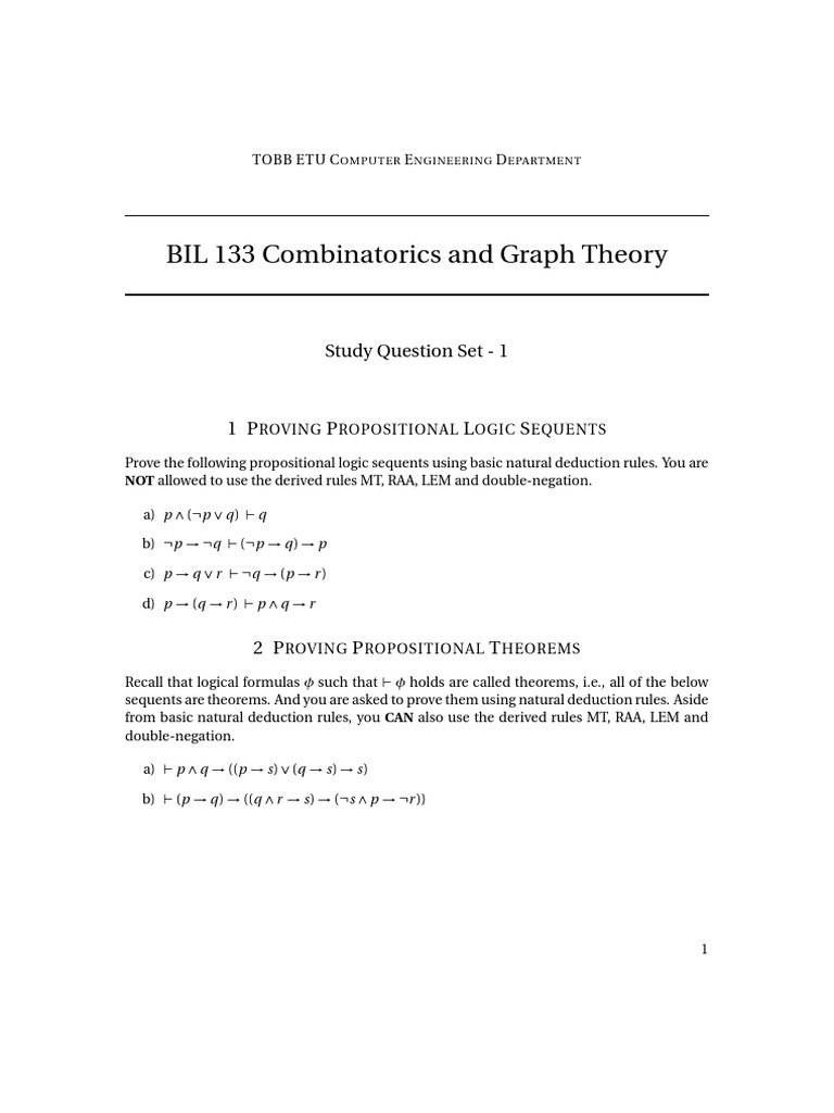 Bil133 HW1 2023 | PDF