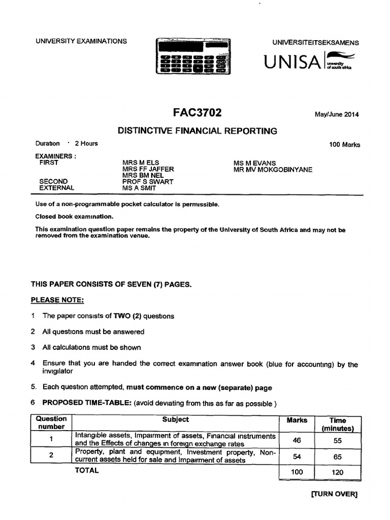 FAC3702 Past Paper 2 | PDF