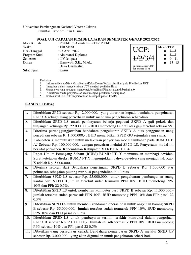 Ucp3 - Psap GNP 21 22 | PDF