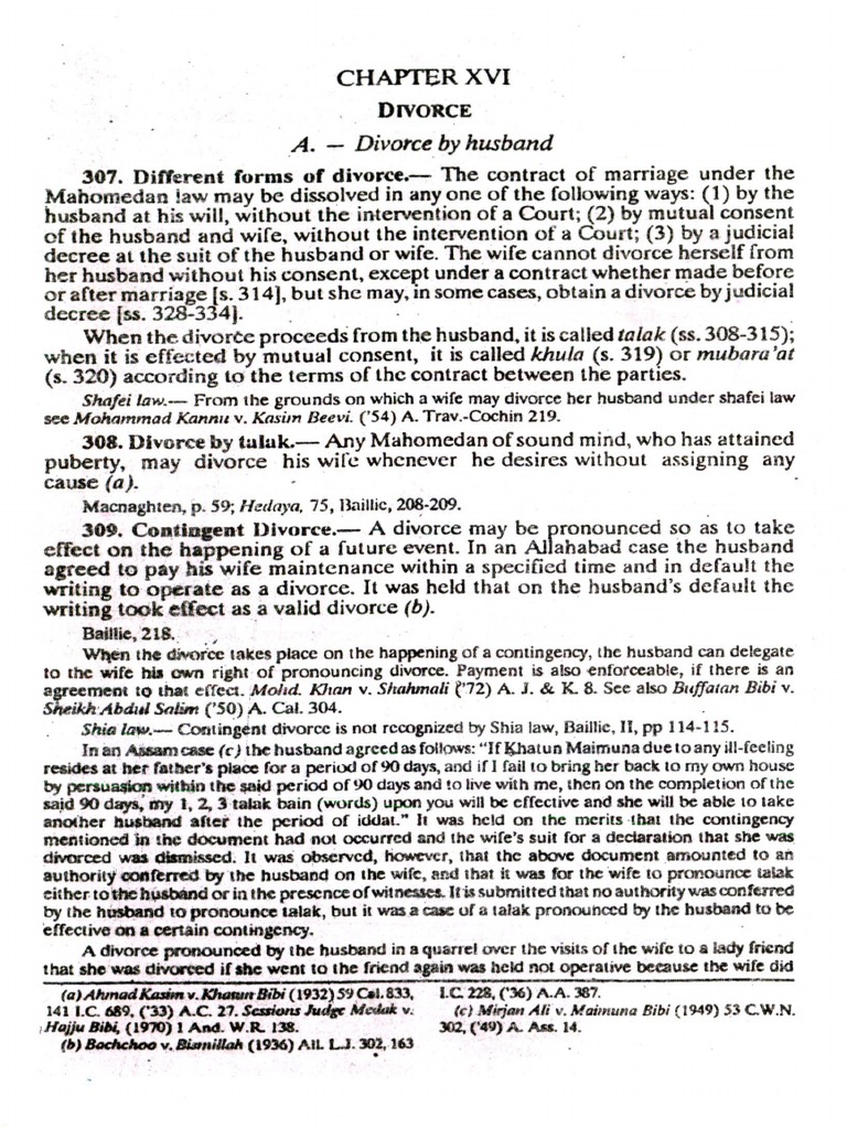 03.mullas Principles of Mahomedan Law - Chapter 16 - 19, Appendix and Index | PDF