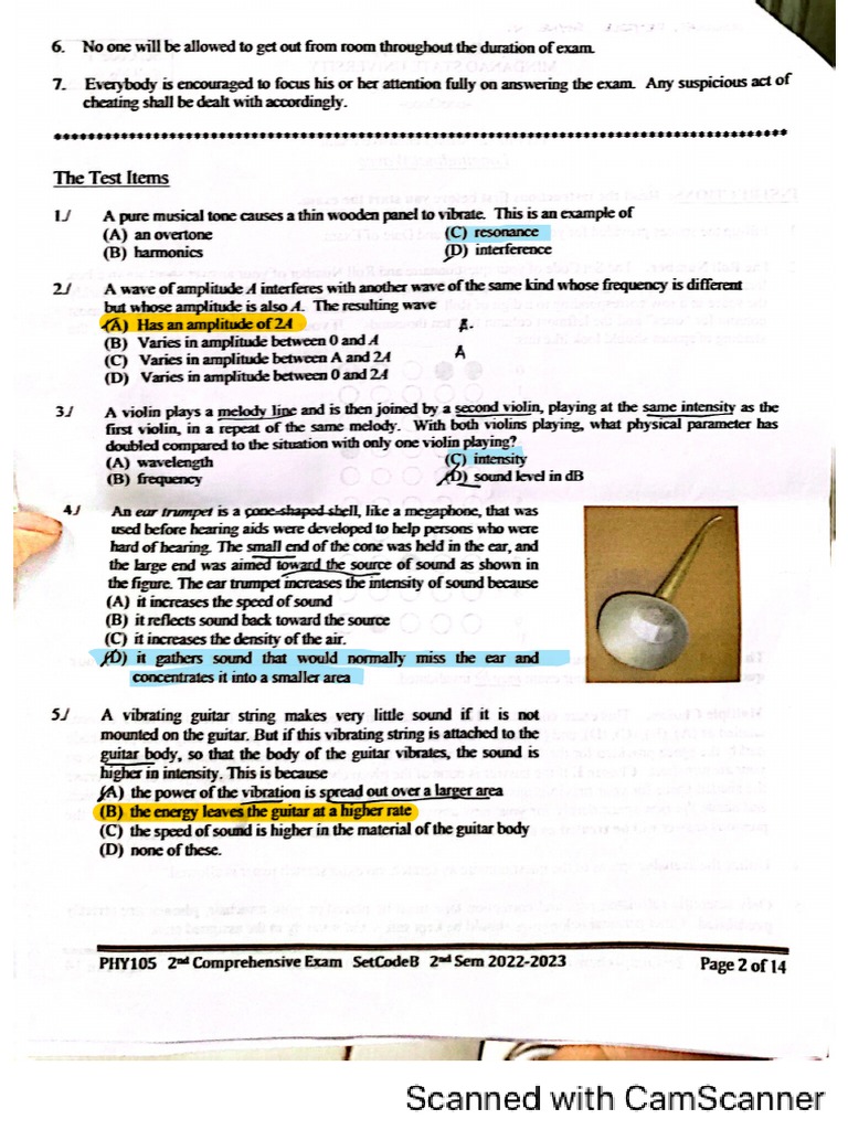 Physics Exam 2 | PDF
