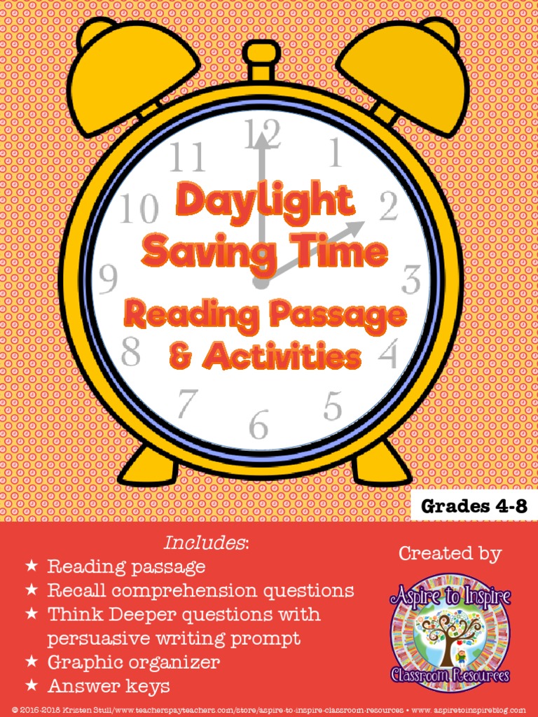 9 7 2023FREEBIEDaylightSavingTimeReadingPassageandActivities 1 | PDF ...