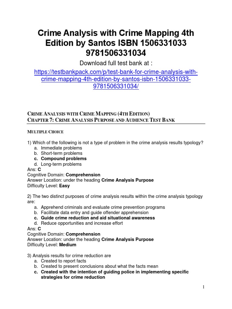 Crime Analysis with Mapping: 4th Edition | PDF | Situation Awareness ...