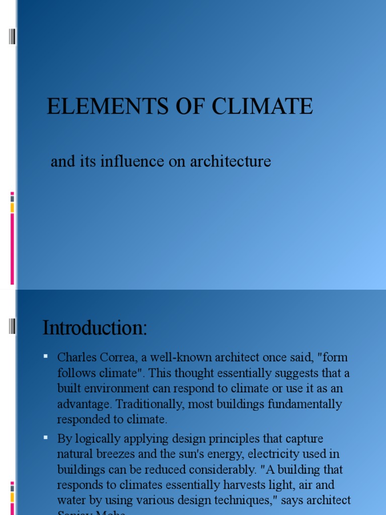 Climate & Architecture | PDF