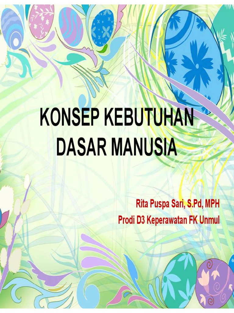 Konsep Dasar Kebutuhan Dasar Manusia | PDF