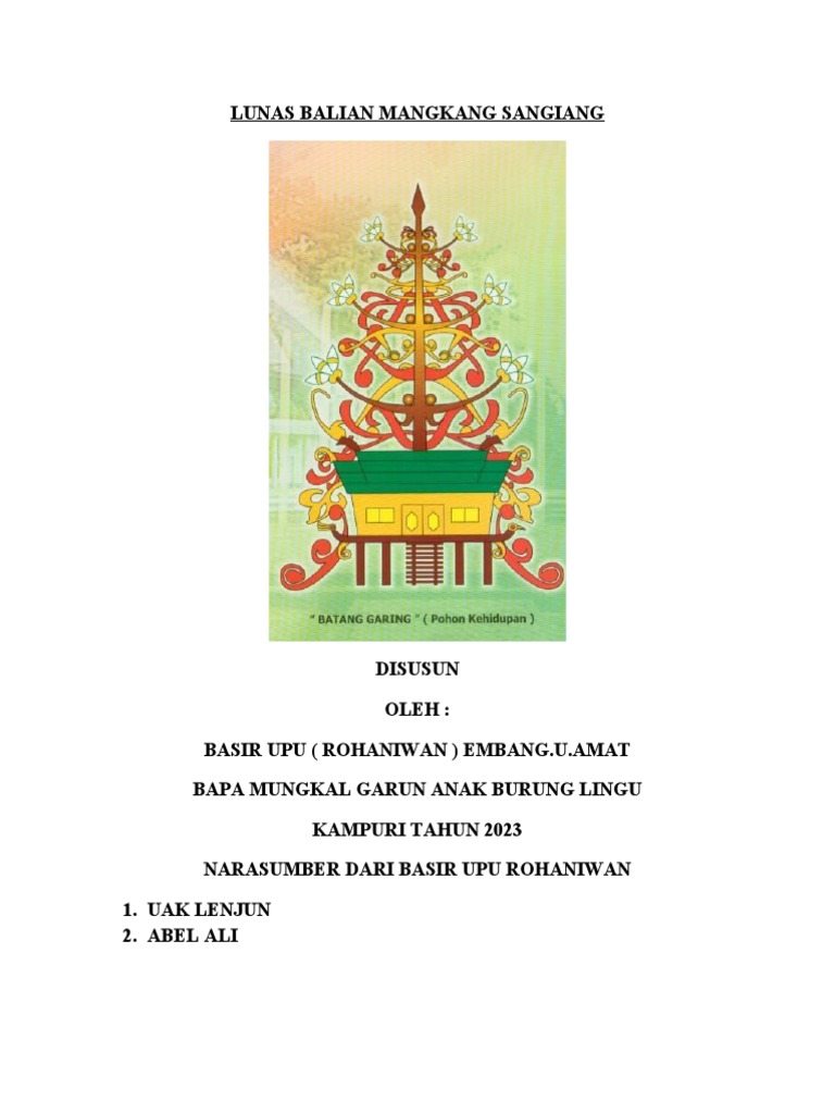 Lunas Balian Mangkang Sangiang 2023 | PDF