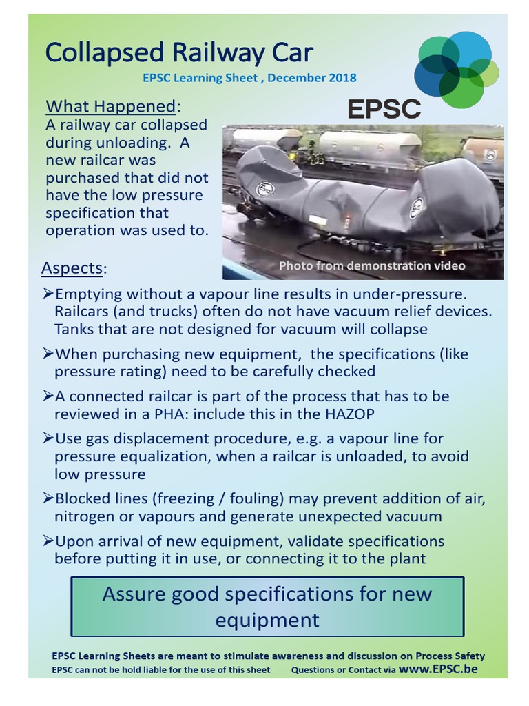 18.09 EPSC Learning Sheet - Collapsed Railway Car | PDF