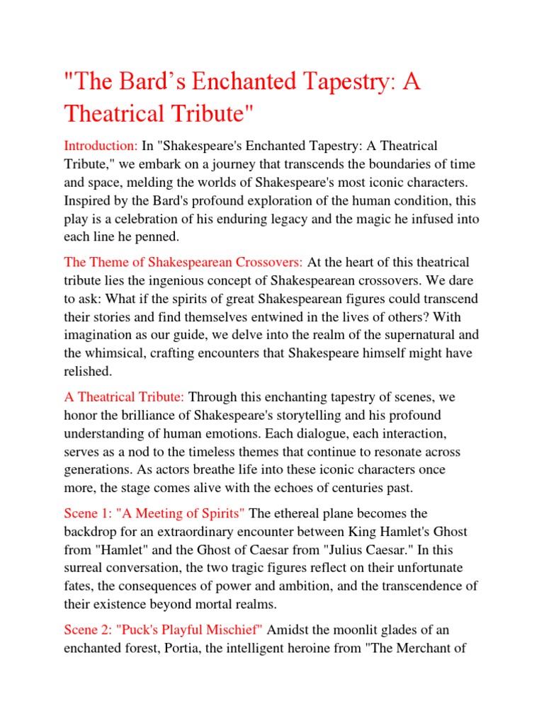 Introduction to the concept and the theme of the skit | PDF