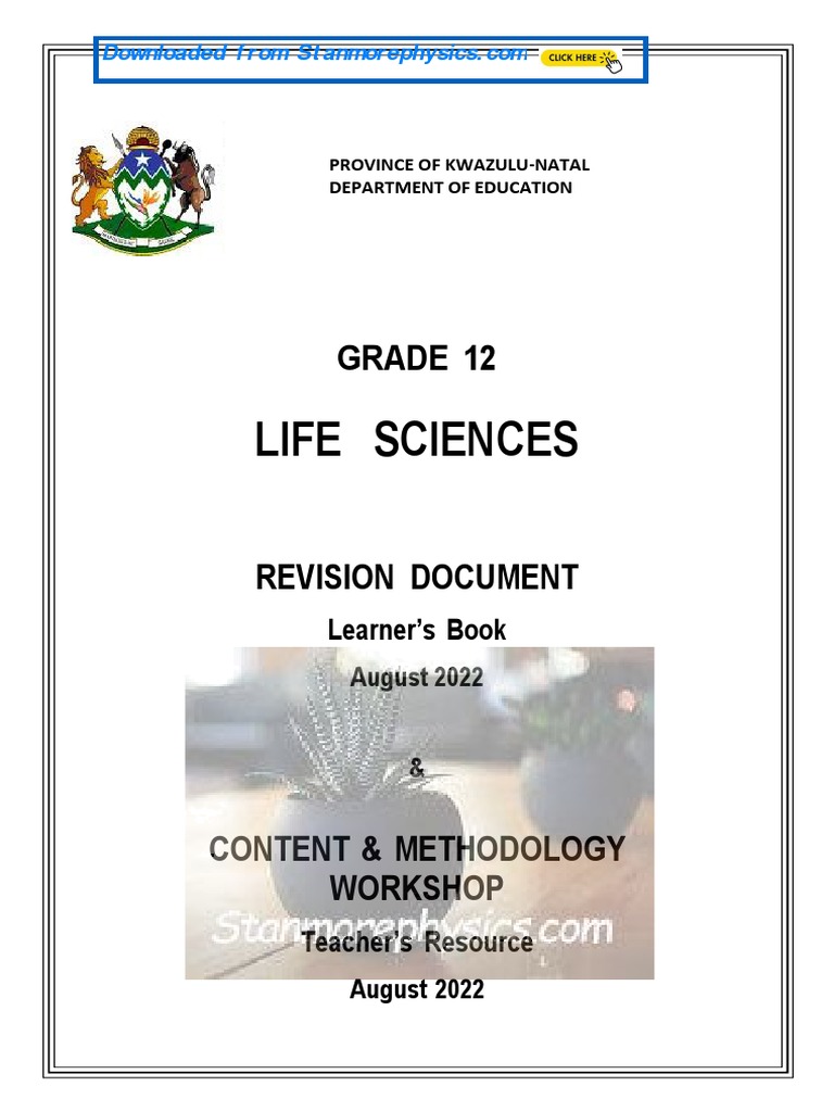 Life Science Grade 12 Revision 2022 and Memo | PDF | Nervous System ...
