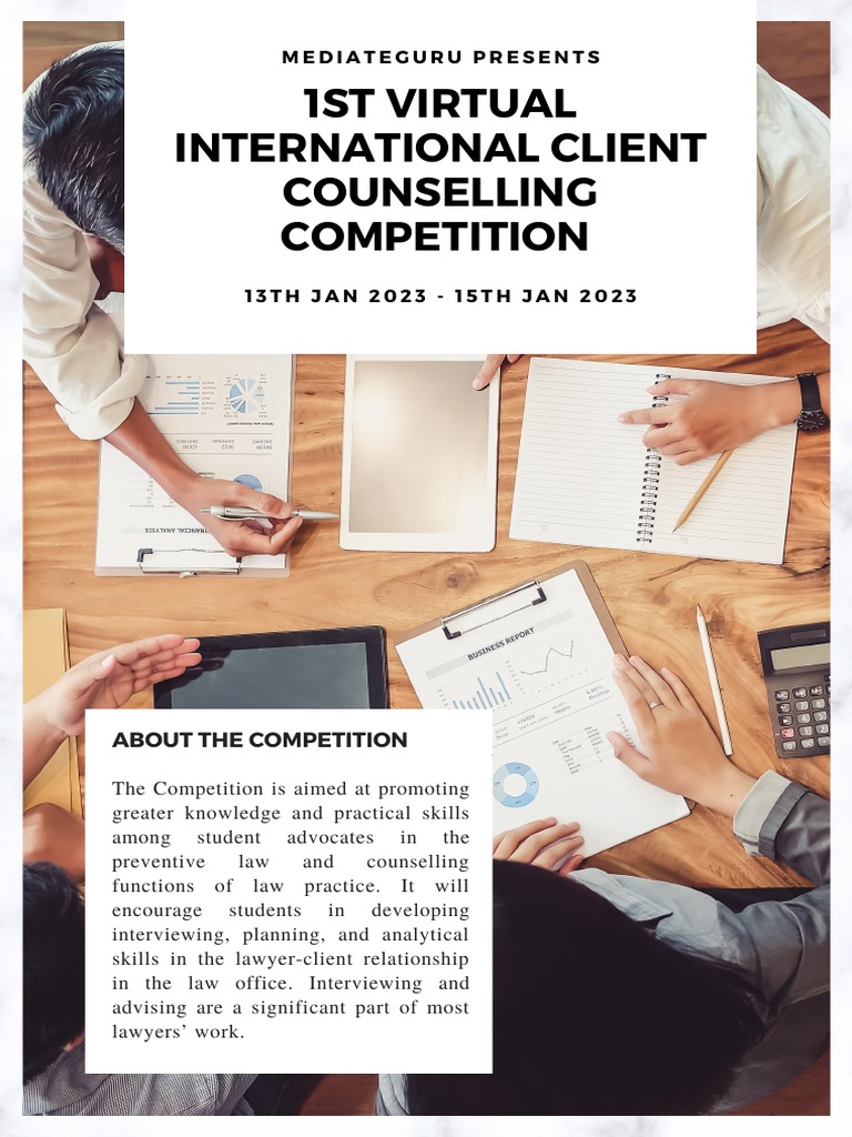 1st Virtual International Client Counselling Competition 2023 Pdf