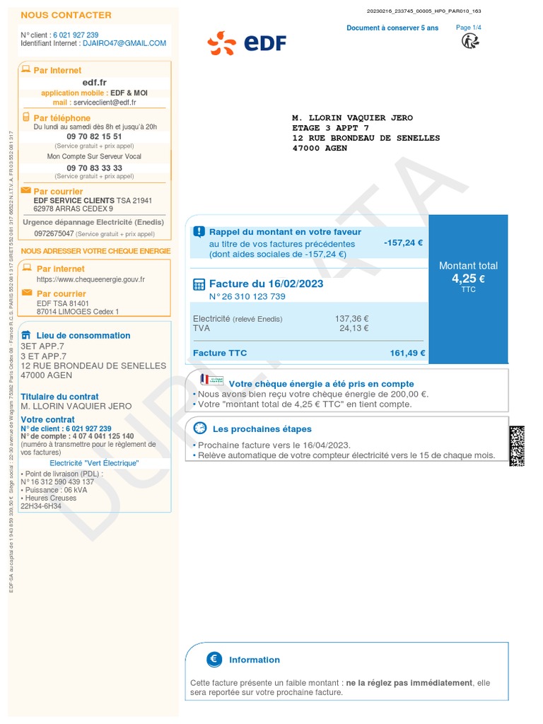 Facture | PDF