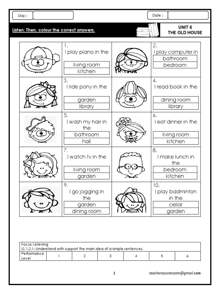 Year 2 English Unit 6: The Old House | PDF