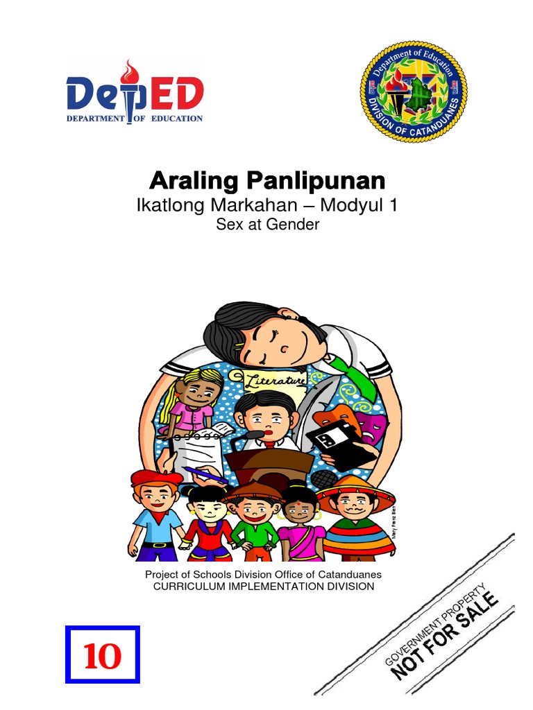 Araling Panlipunan 10 3rd Quarter Module 1 Linggo 1 2 Sex at Gender | PDF