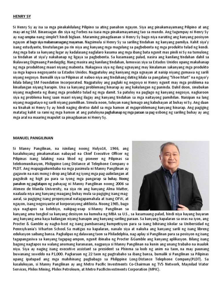 Henry Sy | PDF