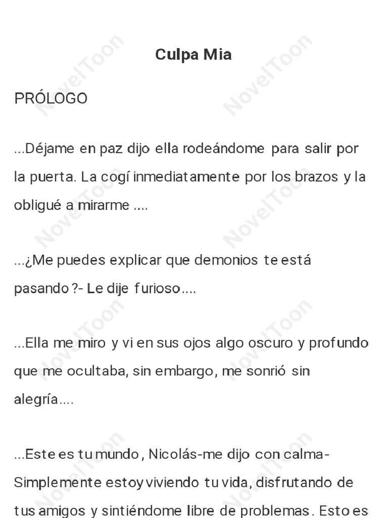 Culpa Mia | PDF