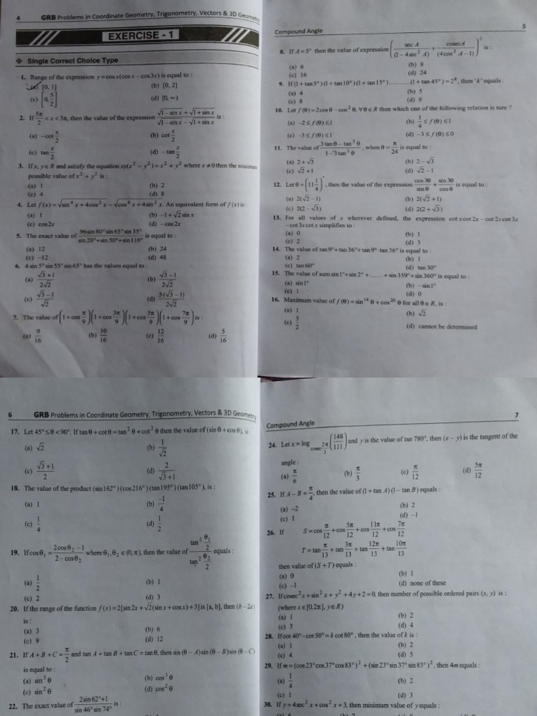 GRB Trigo | PDF | Euclid | Mathematics