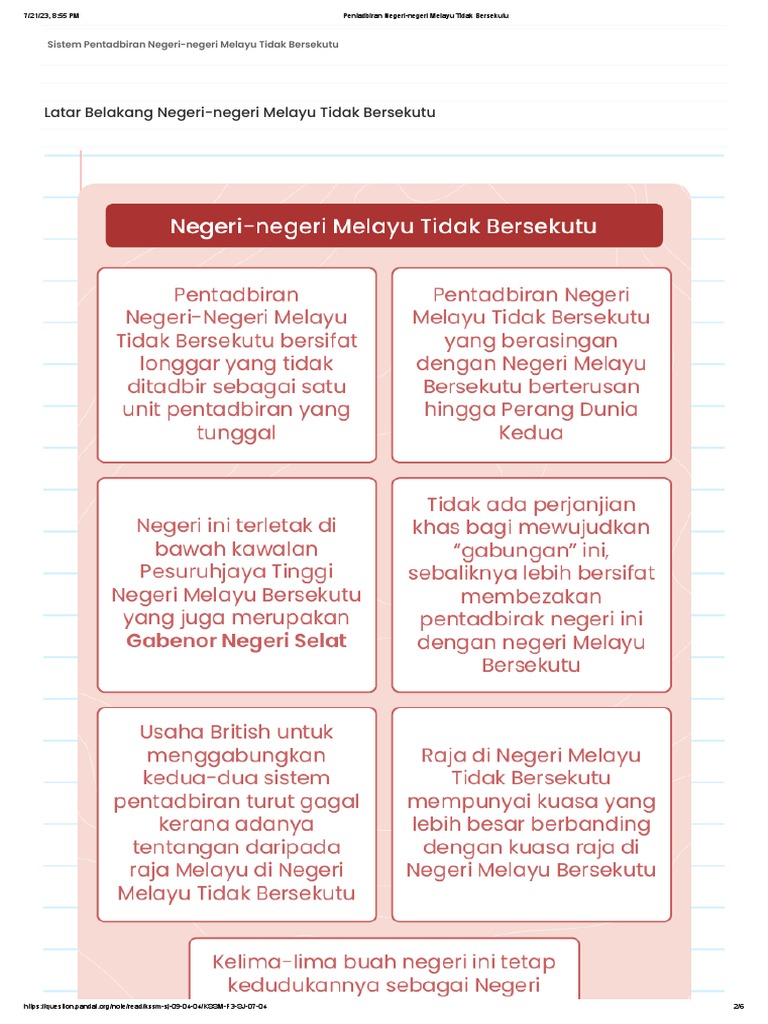 Pentadbiran Negeri-Negeri Melayu Tidak Bersekutu 4 | PDF Pentadbiran Negeri-Negeri Melayu Tidak Bersekutu 4 | PDF