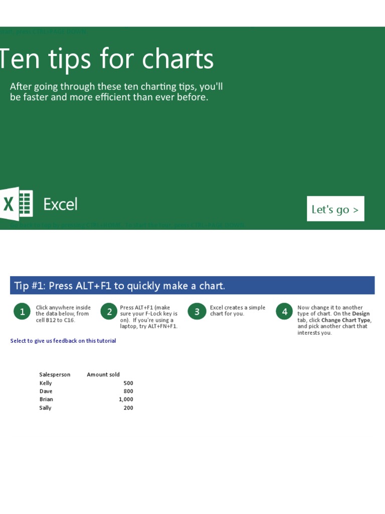 10 Tips For Excel Charts 1 | PDF