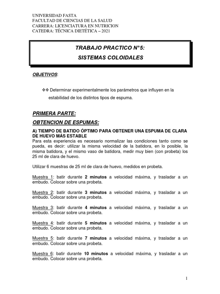 TP5 Coloides 2021 | PDF