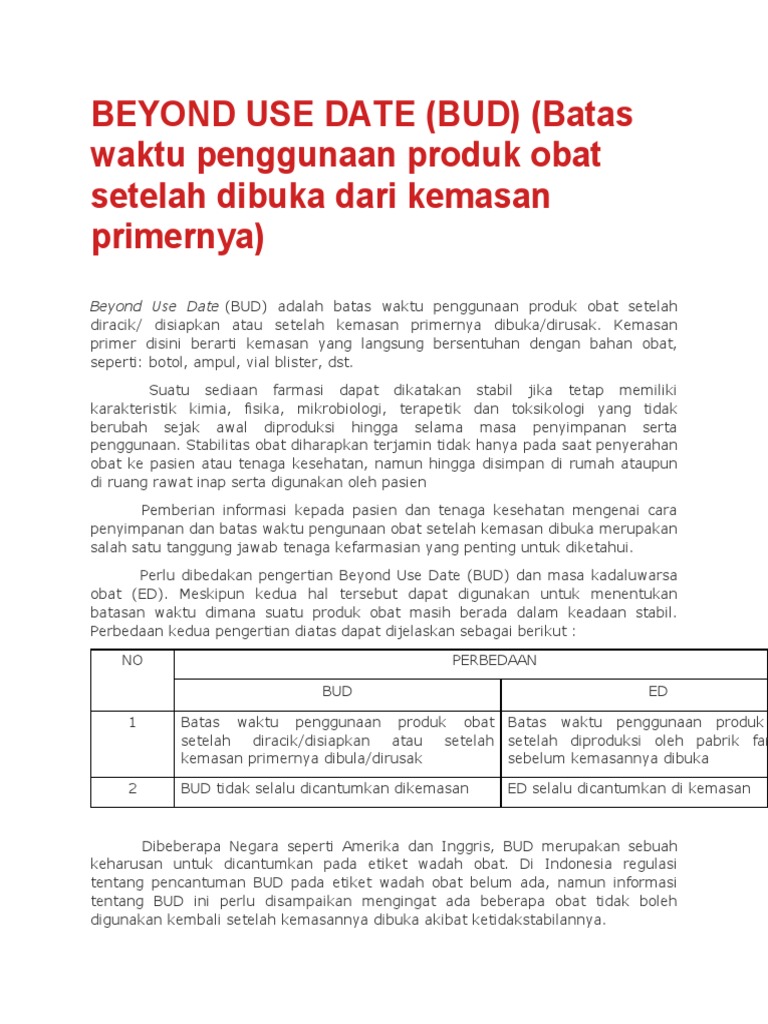 Beyond Use Date | PDF