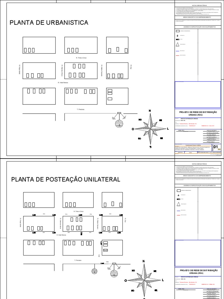 Planta Da Rede de Distribuição Urbana | PDF