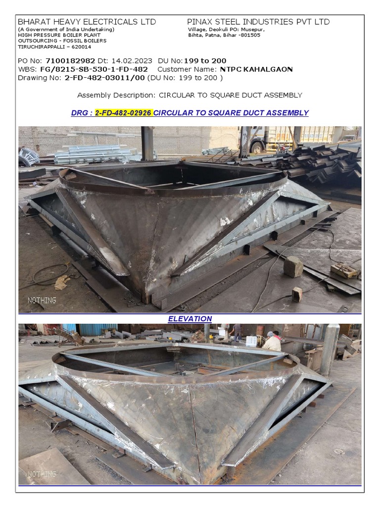 Circular To Rectangular Duct | PDF