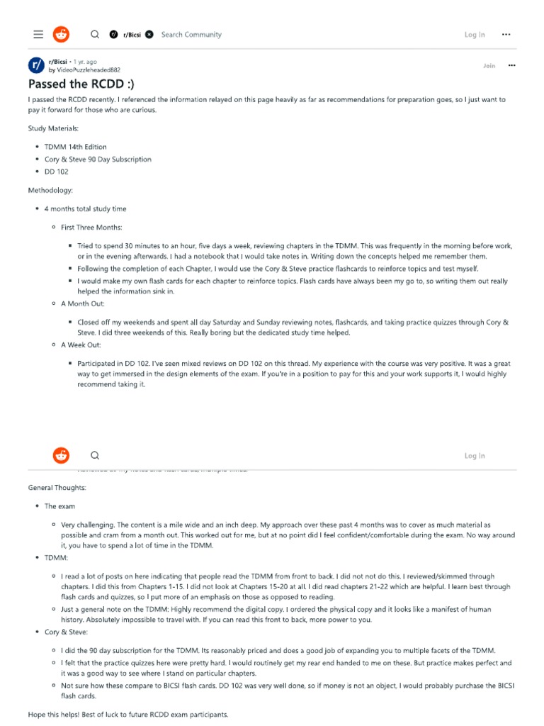 Passed The RCDD - ) - R - Bicsi | PDF