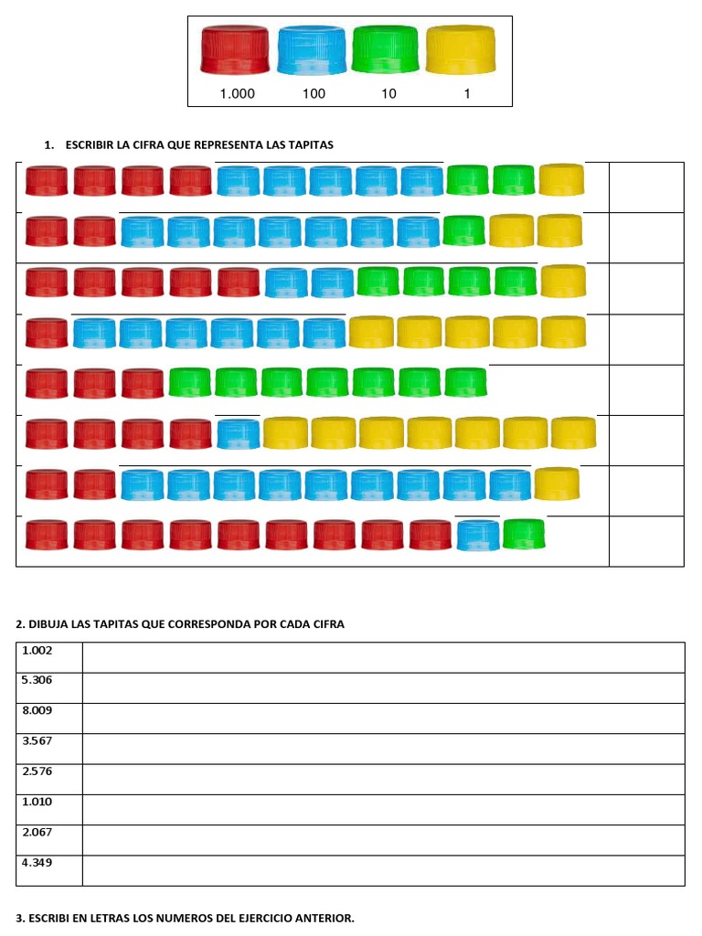 TAPITAS. Miles - Cienes - Dieces - Unos | PDF
