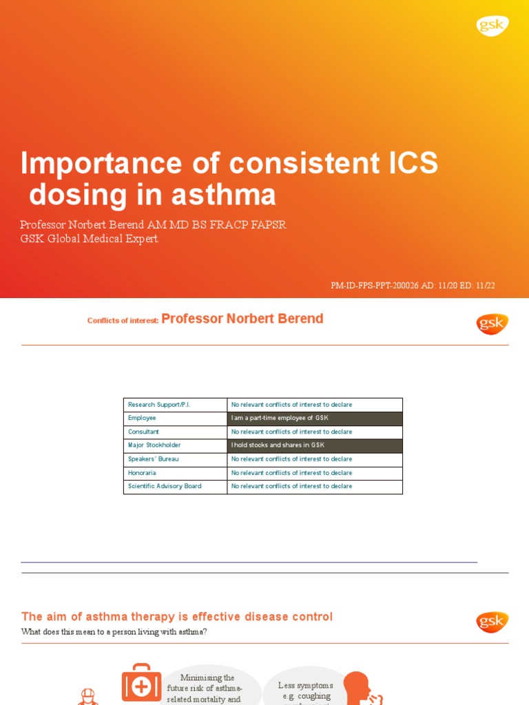 Importance of Consistent ICS Dosing in Asthma | PDF | Asthma | Clinical ...