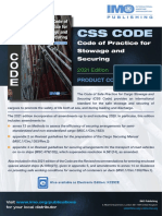 11-CSS Code - Code of Safe Practice For Cargo Stowage and Securing | PDF | Cargo | Ships