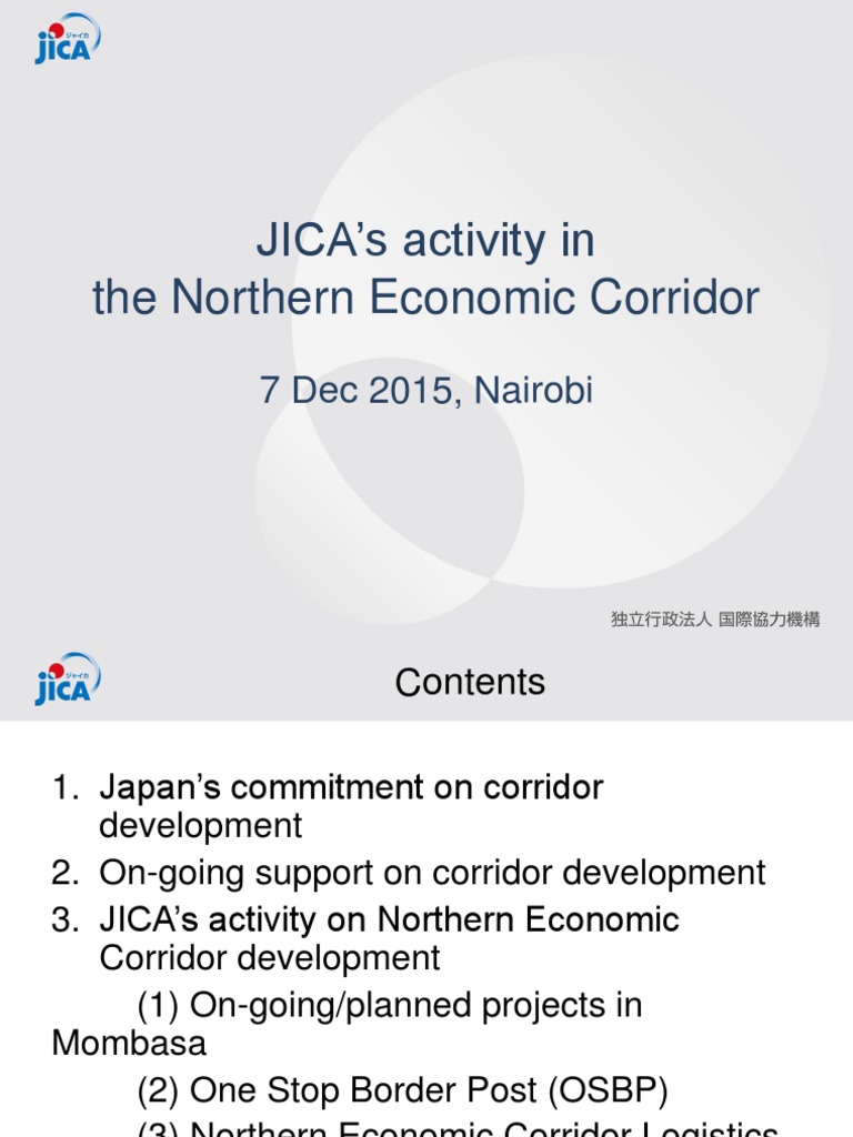 Northern Corridor Presentation JICA | PDF