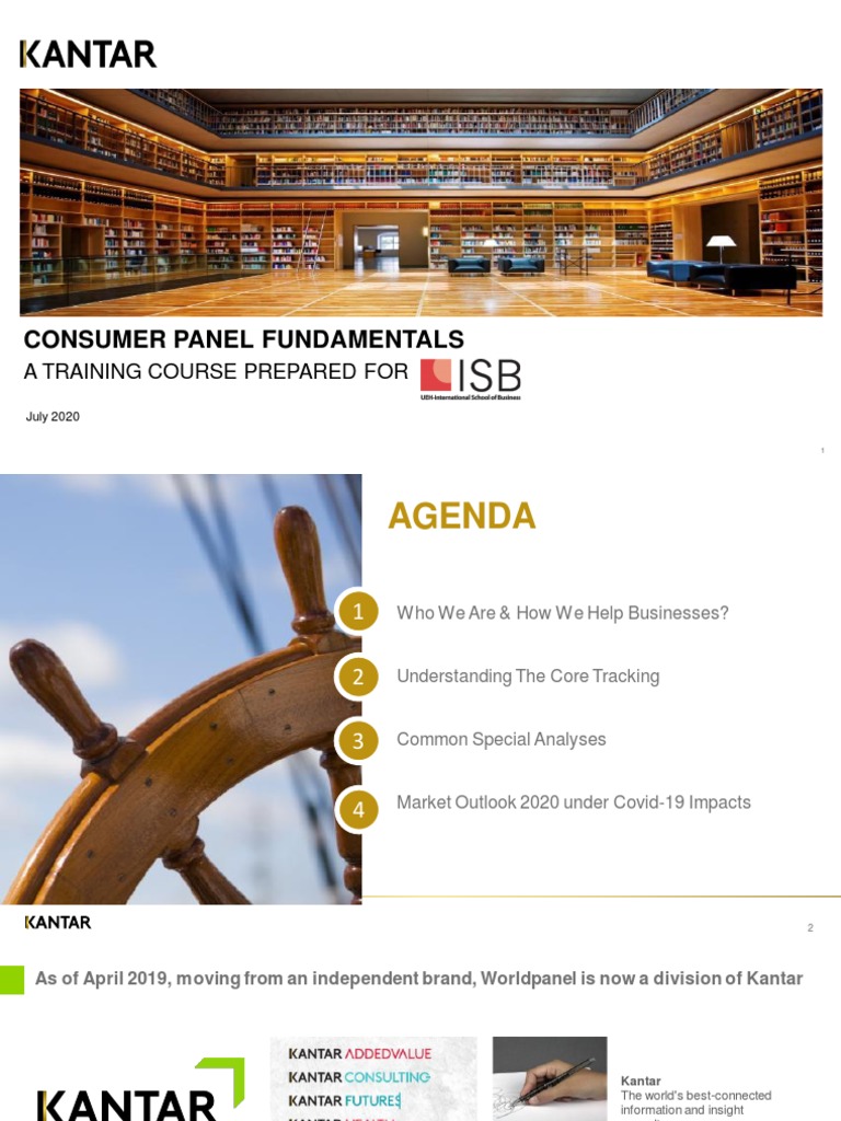 5 - Kantar - Consumer Panel Fundamental Training | PDF