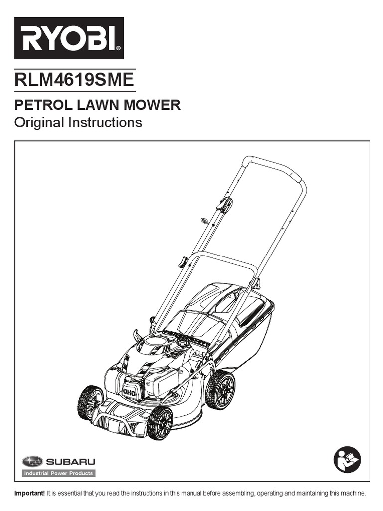 Ryobi RLM4619SME Manual | PDF