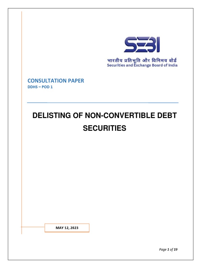 Sebi Consultation Paper | Download Free PDF | Securities (Finance ... Sebi Consultation Paper | Download Free PDF | Securities (Finance ...