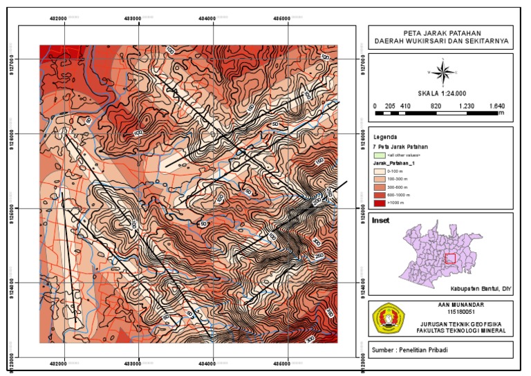 Peta Jarak Patahan | PDF